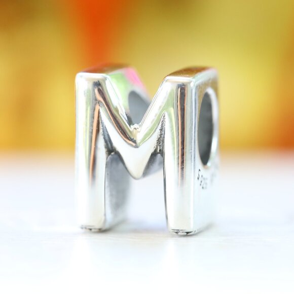 Pandora | Jewelry | Pandora Reversible Letter M Charm 797467 | Poshmark